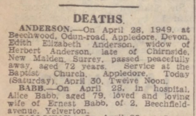 Ernest-Henry-Luther-Babb-Alice-1949 – Babb Unabridged